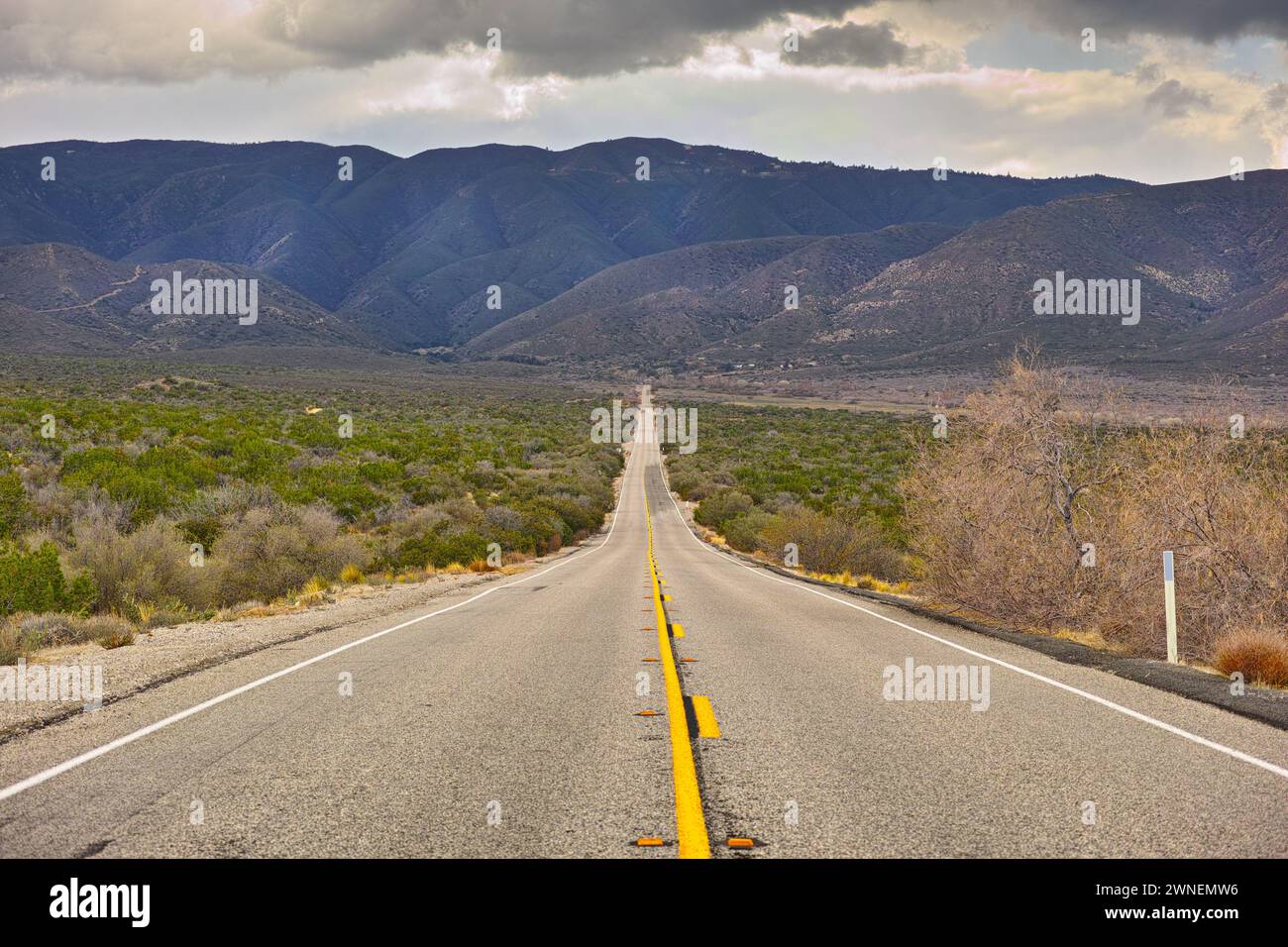 Mountain, road trip and natural landscape for travel, holiday and ...
