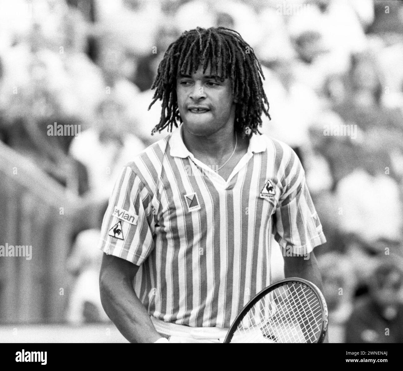 Yannick noah french tennis Black and White Stock Photos & Images - Alamy