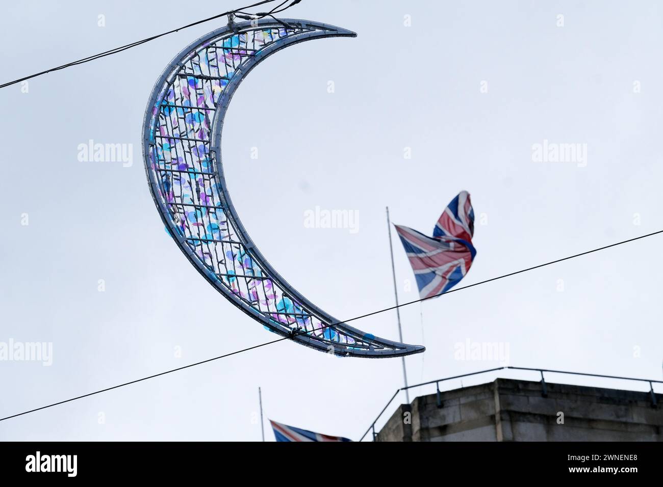 Oxford Street, London, UK. 2nd Mar 2024. Lights and decorations on ...