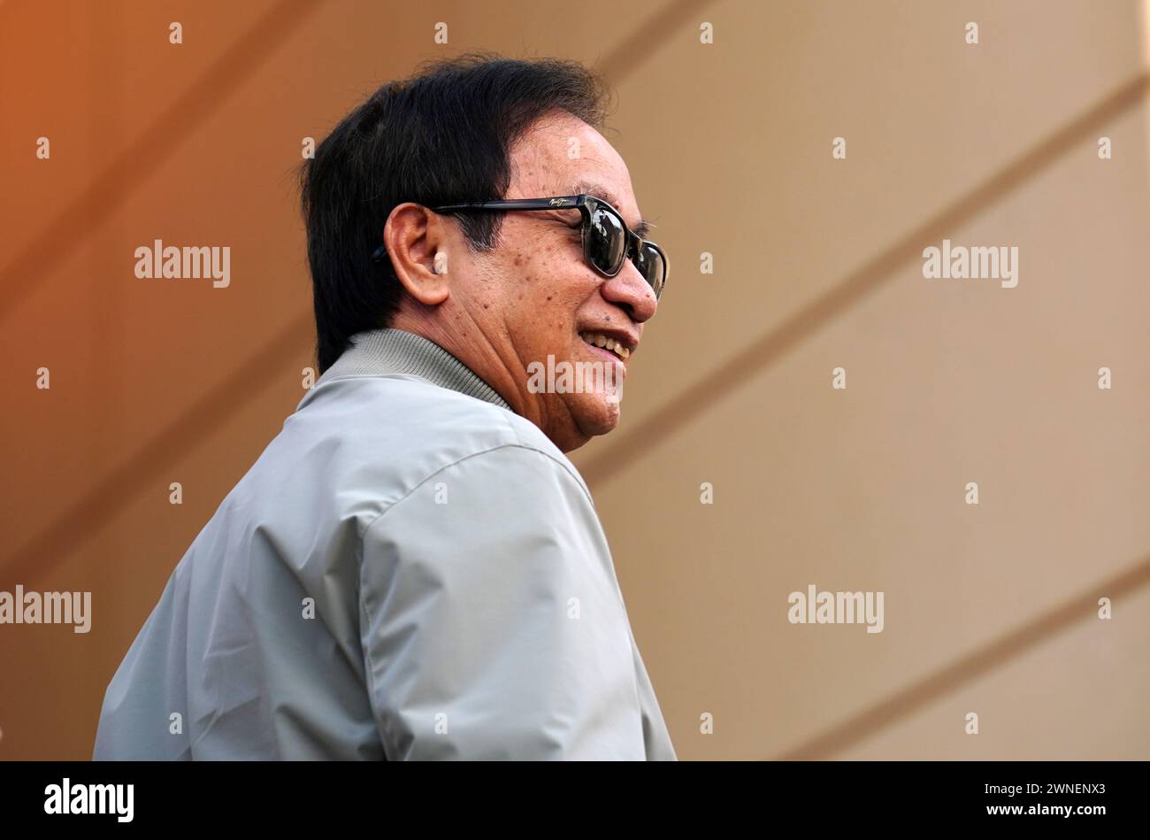 Co-owner of Red Bull Chalerm Yoovidhya before the Bahrain Grand Prix at ...