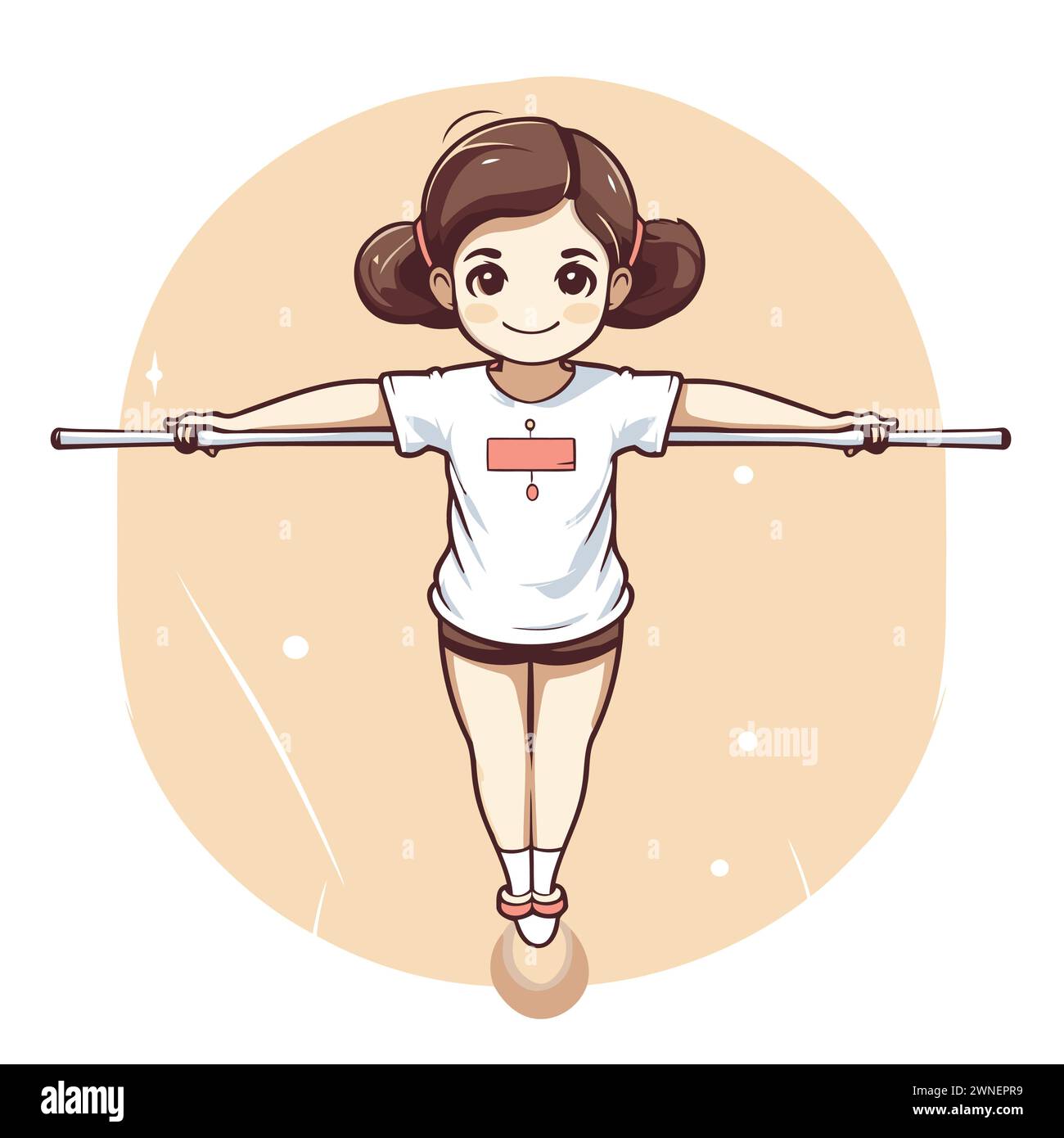 Doing pull ups vector hi-res stock photography and images - Alamy