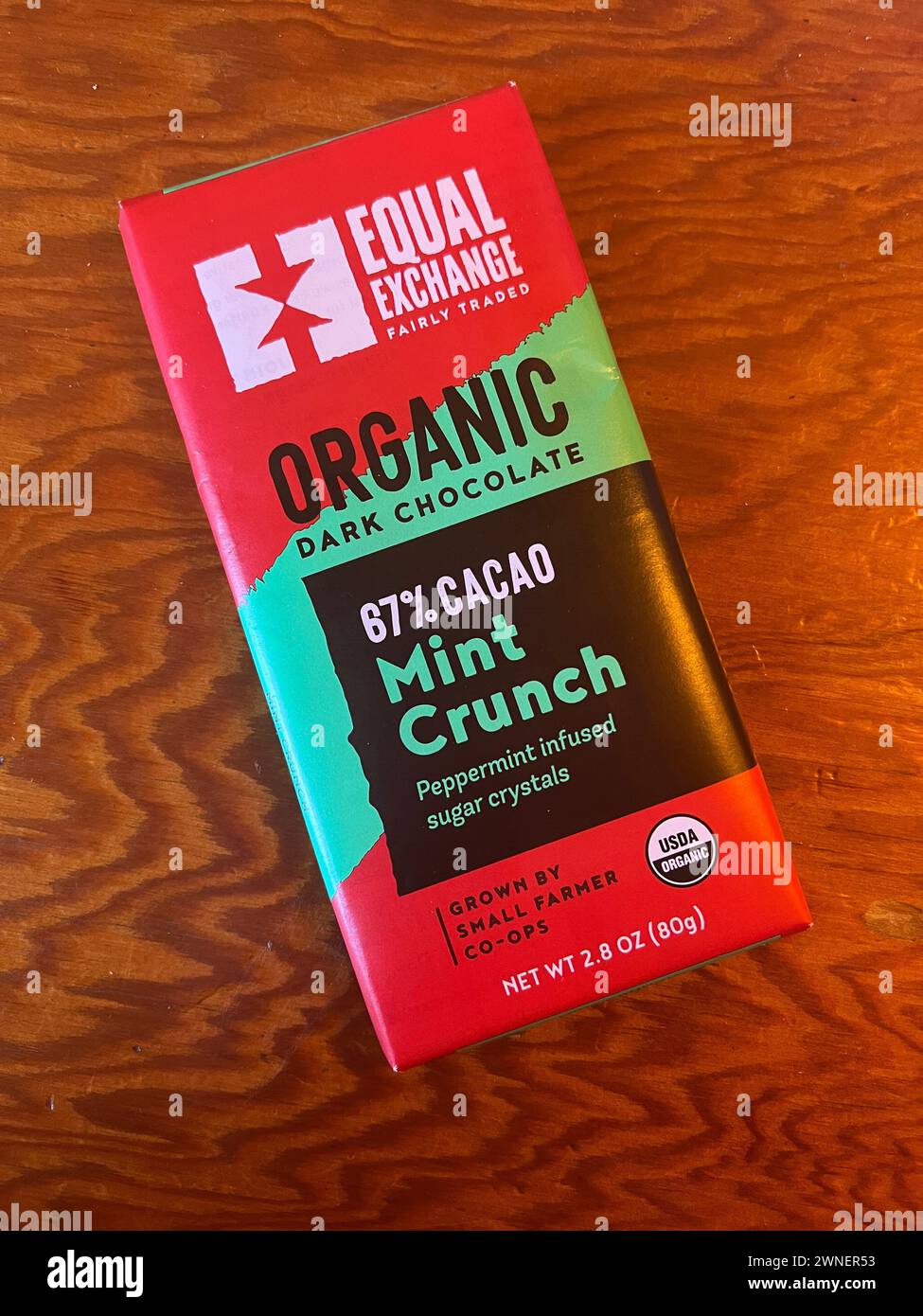 Equal Exchange, Fair Trade chocolate bar Stock Photo - Alamy