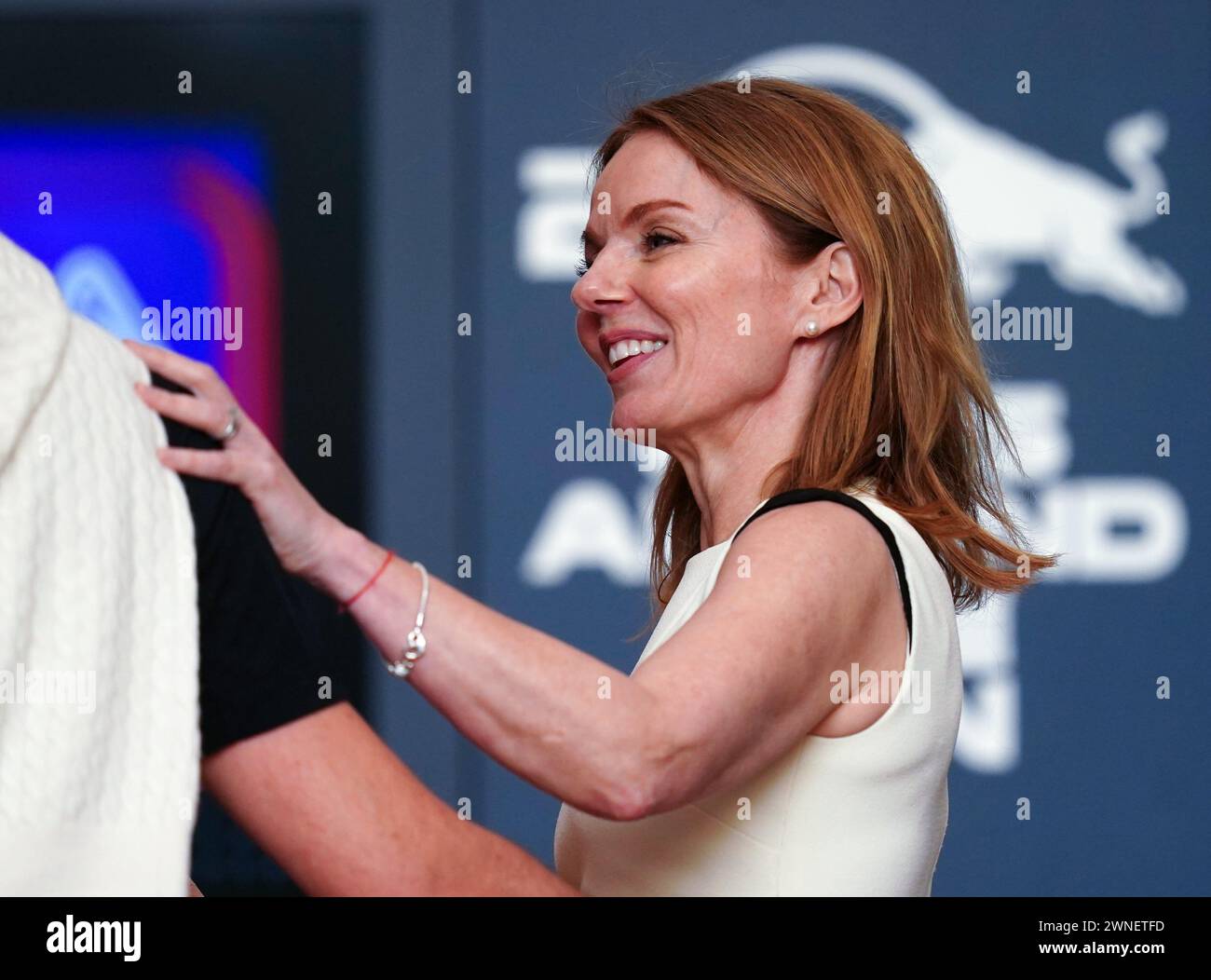 Geri Horner before the Bahrain Grand Prix at the Bahrain International ...