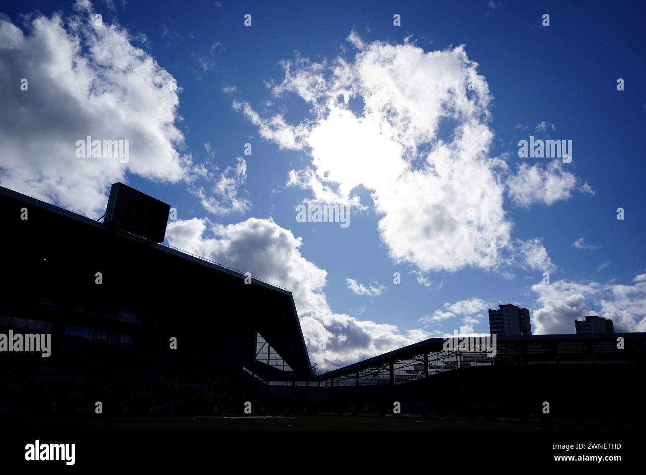 A general view inside the ground ahead of the Premier League match at ...