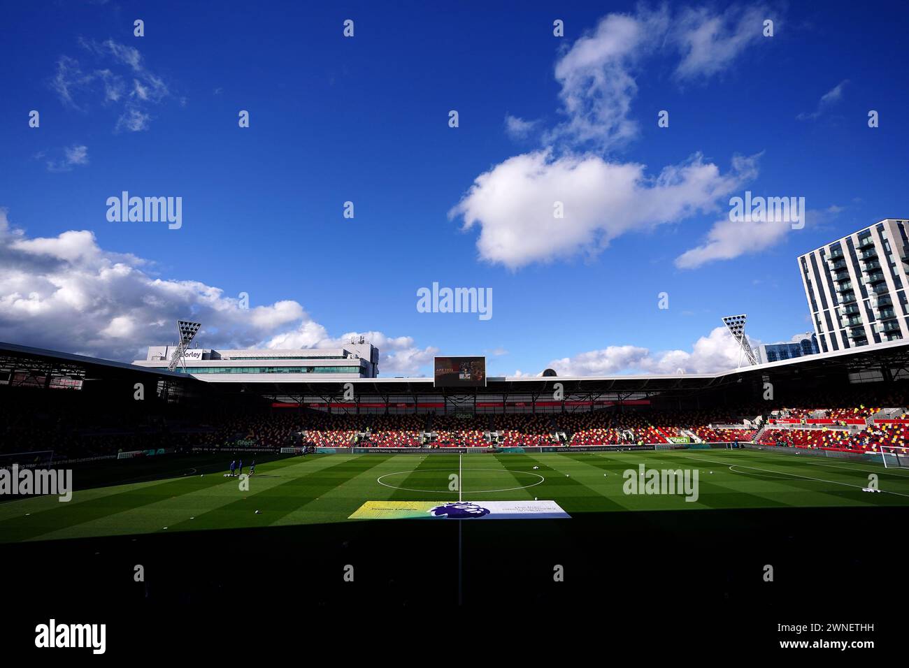 A general view inside the ground ahead of the Premier League match at ...