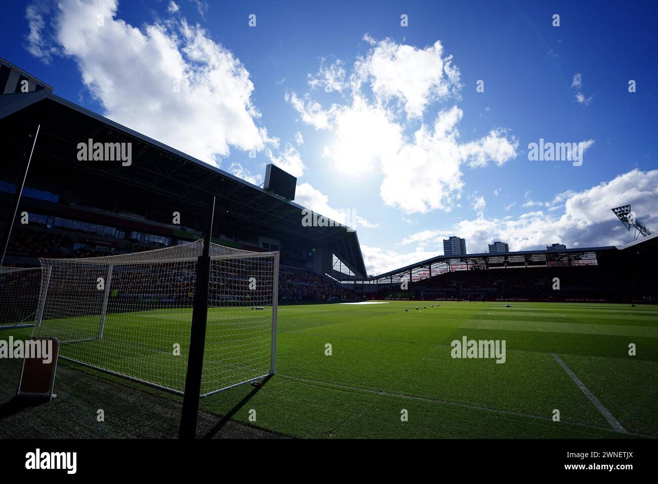A general view inside the ground ahead of the Premier League match at ...