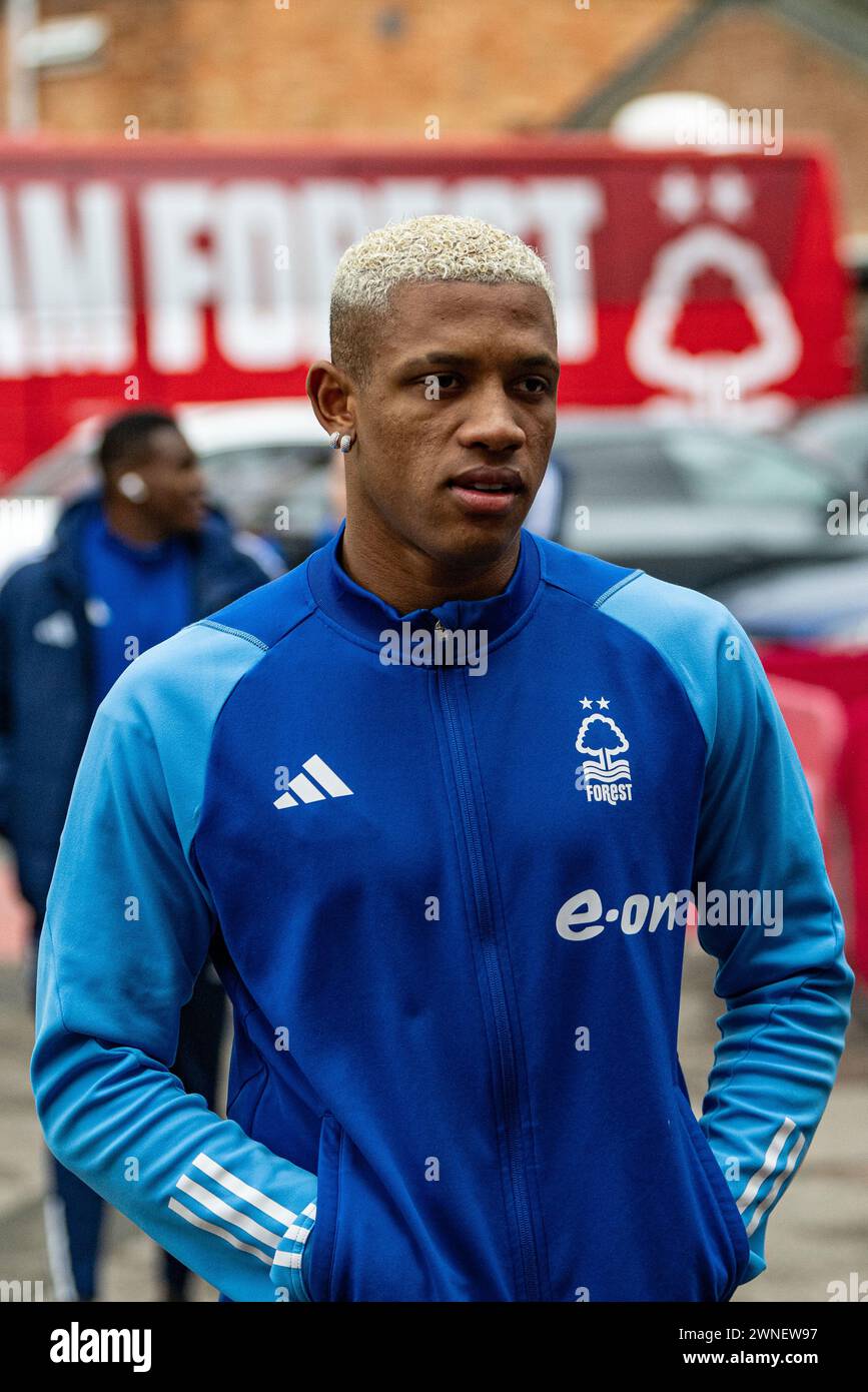 The City Ground, Nottingham, UK. 2nd Mar, 2024. Premier League Football ...