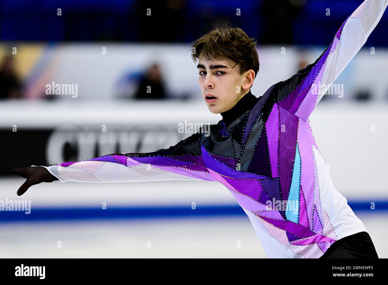 Arlet LEVANDI (EST), during Junior Men Free Skating, at the ISU World ...
