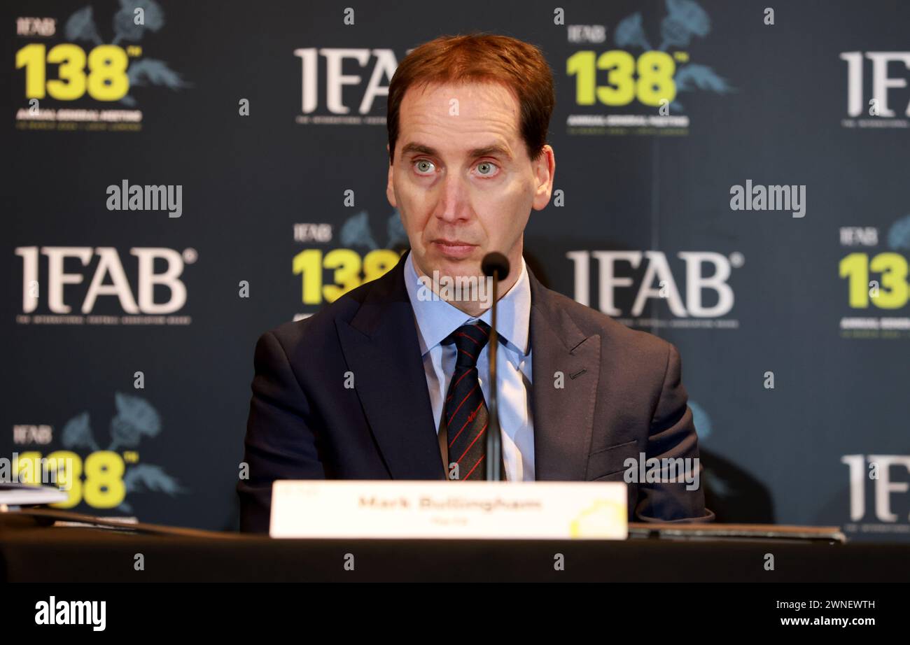 The FA Chief Executive Officer Mark Bullingham during a press ...