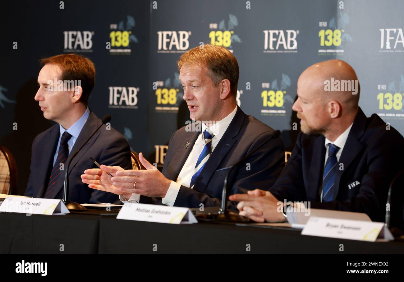 The FA Chief Executive Officer Mark Bullingham (left), Managing ...