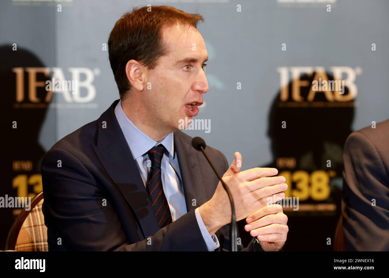 The FA Chief Executive Officer Mark Bullingham during a press ...