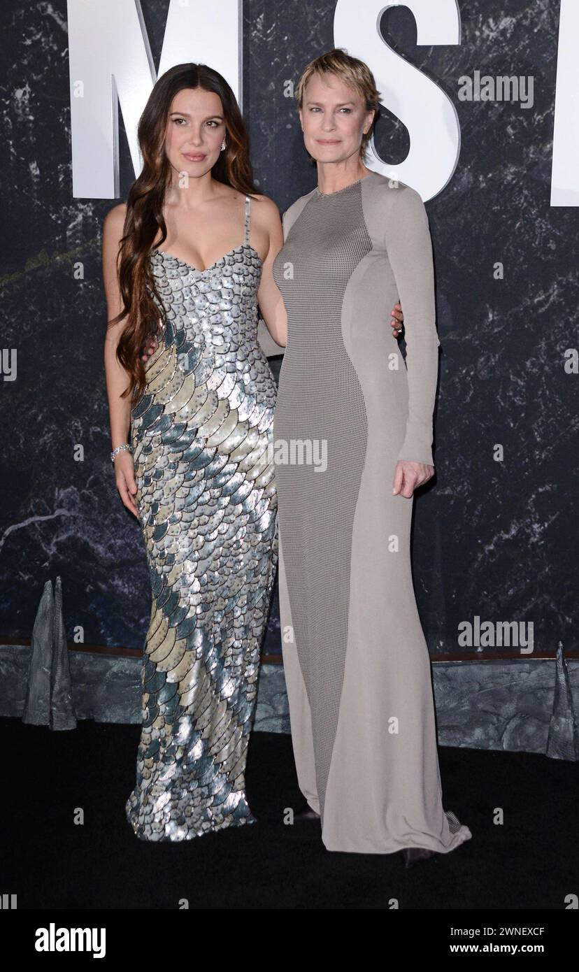 Photo by: zz/Patricia Schlein/STAR MAX/IPx 2024 3/1/24 Millie Bobby ...