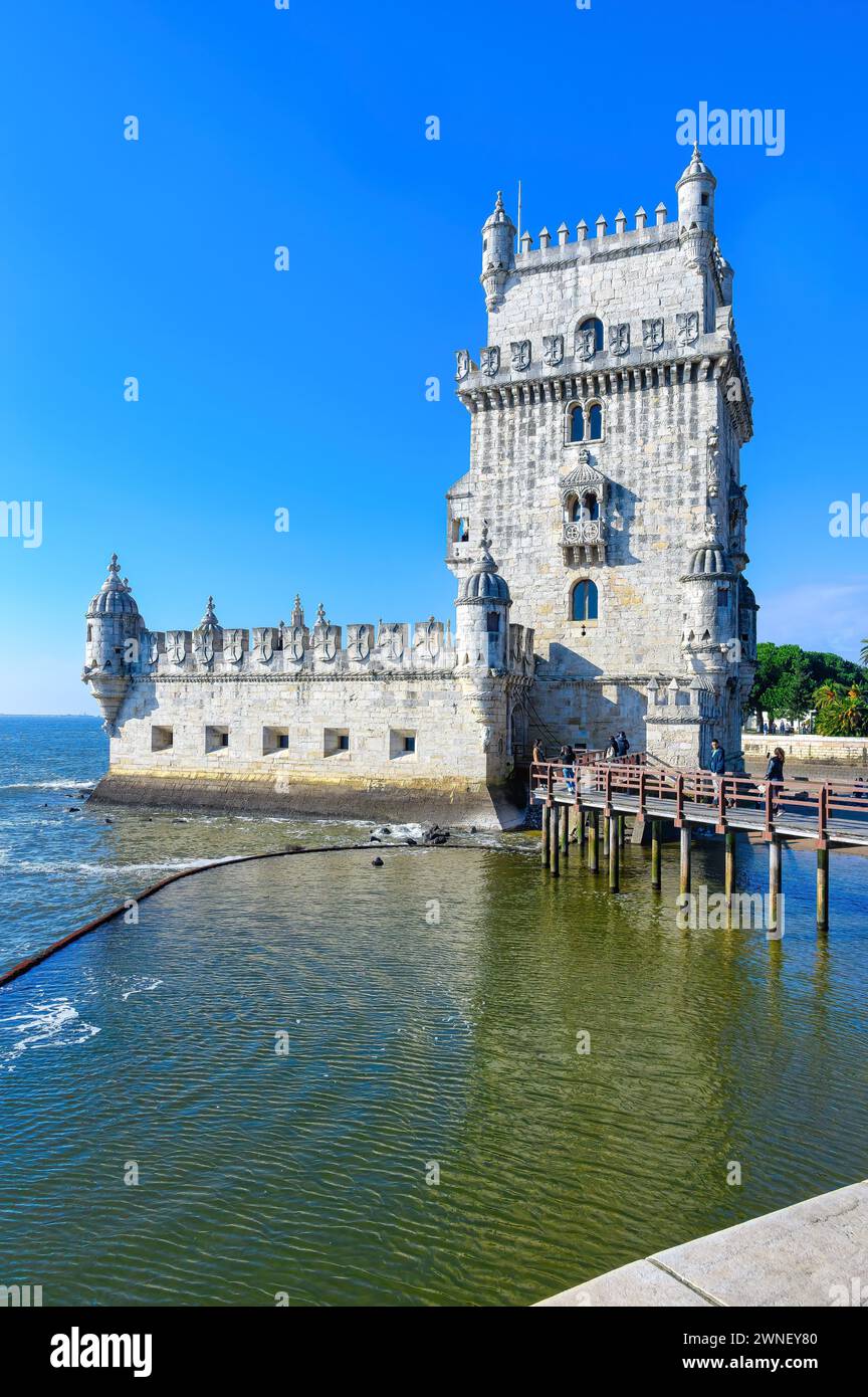 Belem tower medieval battlement hi-res stock photography and images - Alamy