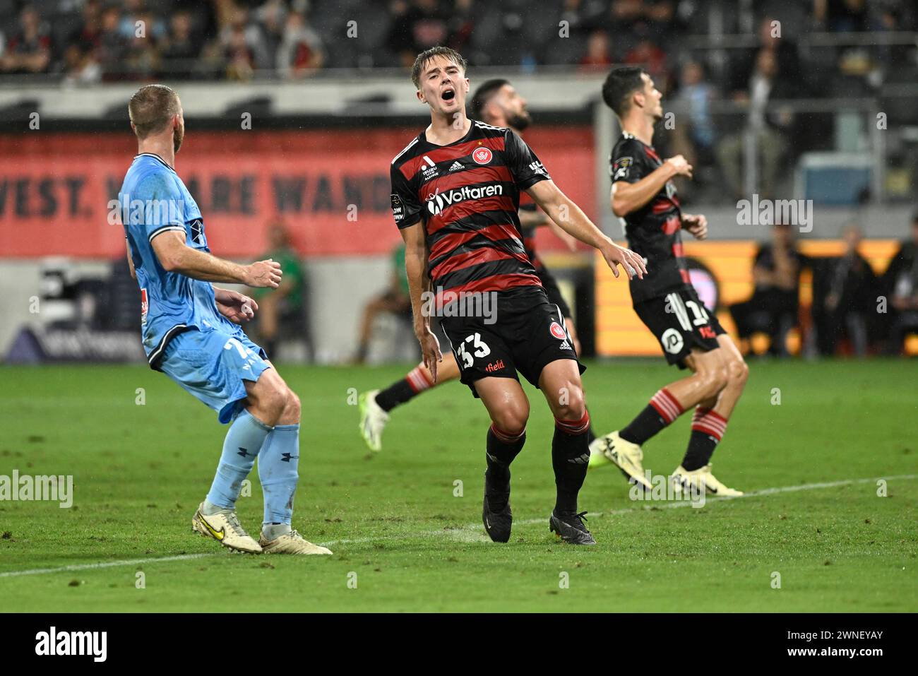 2nd March 2024; CommBank Stadium, Sydney, NSW, Australia: A-League ...