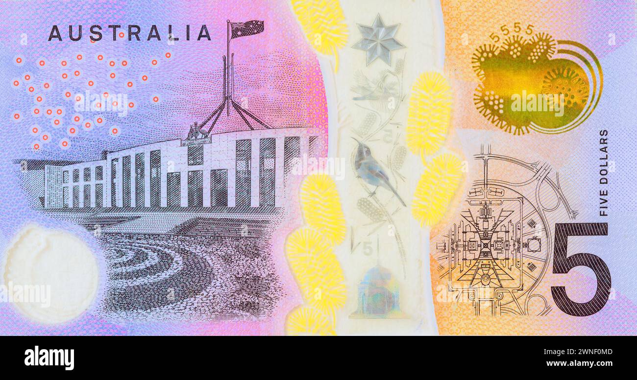 Australian currency banknotes all denominations hi-res stock ...