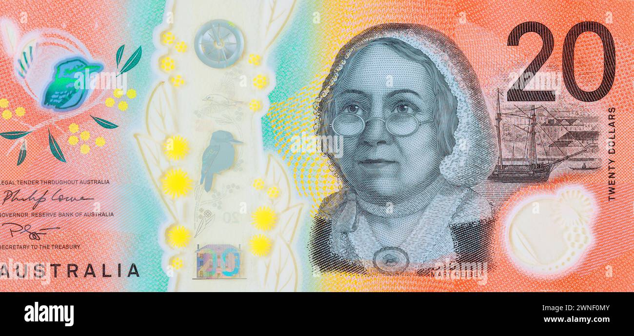 Australian currency banknotes all denominations hi-res stock ...