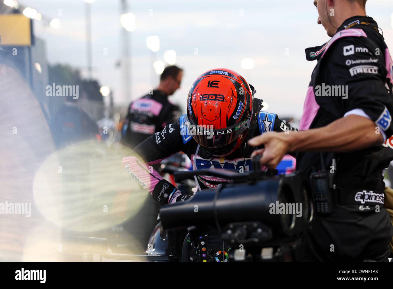 Sakhir, Bahrain. 02nd Mar, 2024. Esteban Ocon (FRA) Alpine F1 Team A524 ...