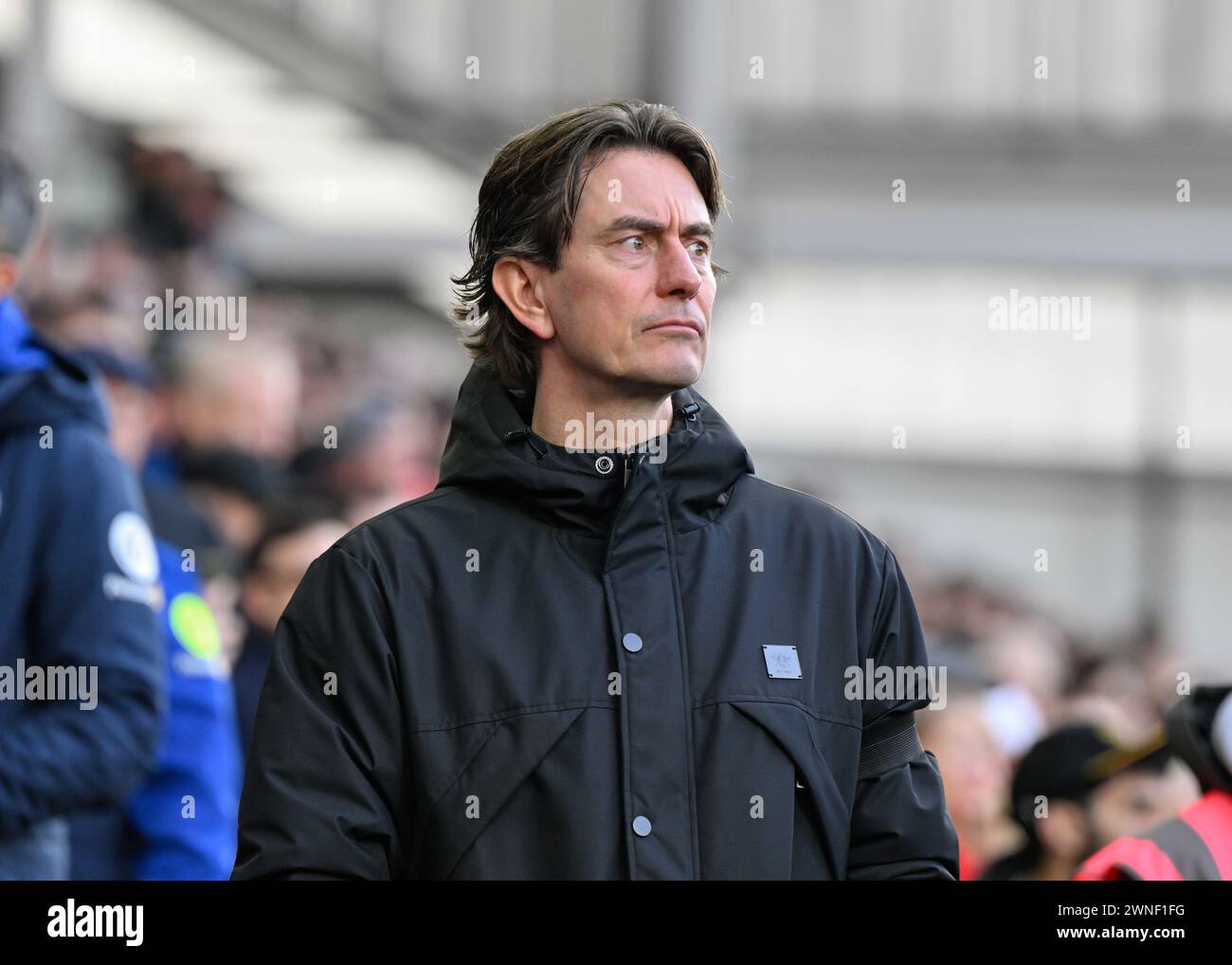 Thomas Frank manager of Brentford ahead of kick off, during the Premier ...