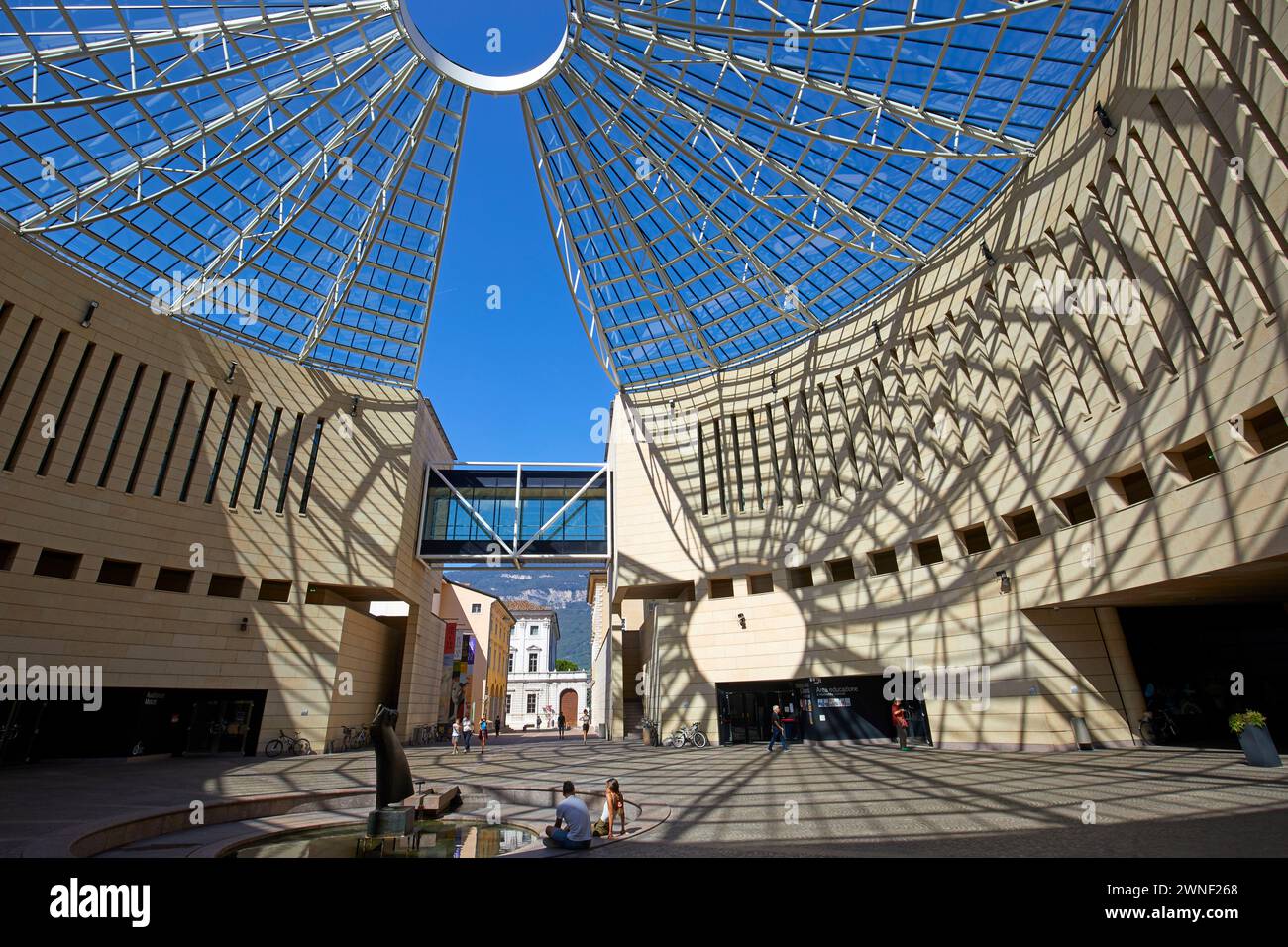 The modern architecture of the MART Museum, Trento, Italy Stock Photo ...