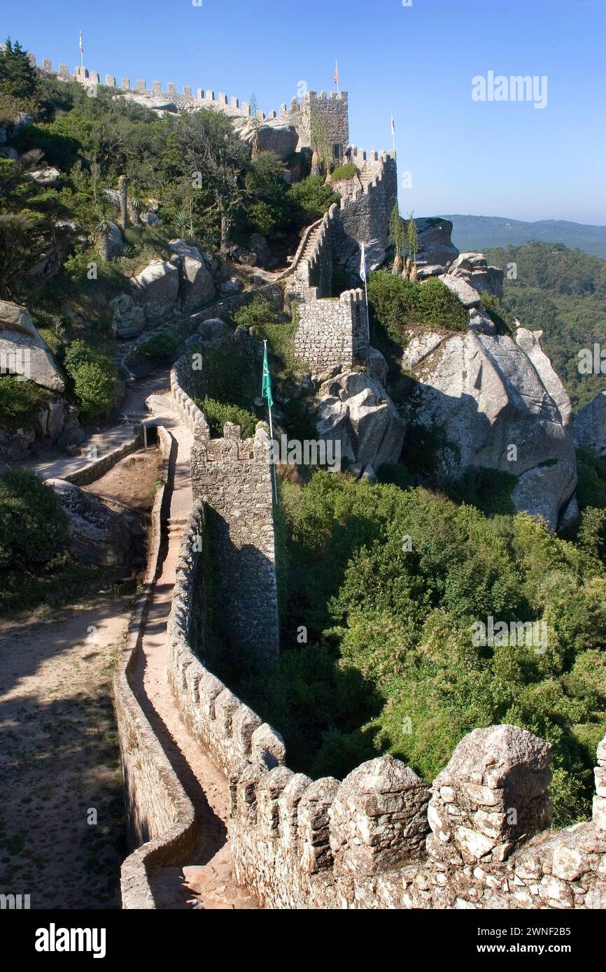 The Moors' Castle, Sintra, Portugal Stock Photo - Alamy
