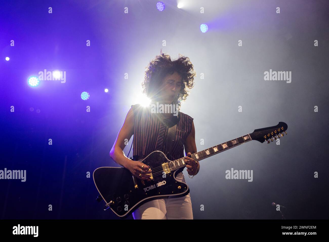 London, UK. March 1st, 2024. Singer Towa Bird performs at the Eventim ...