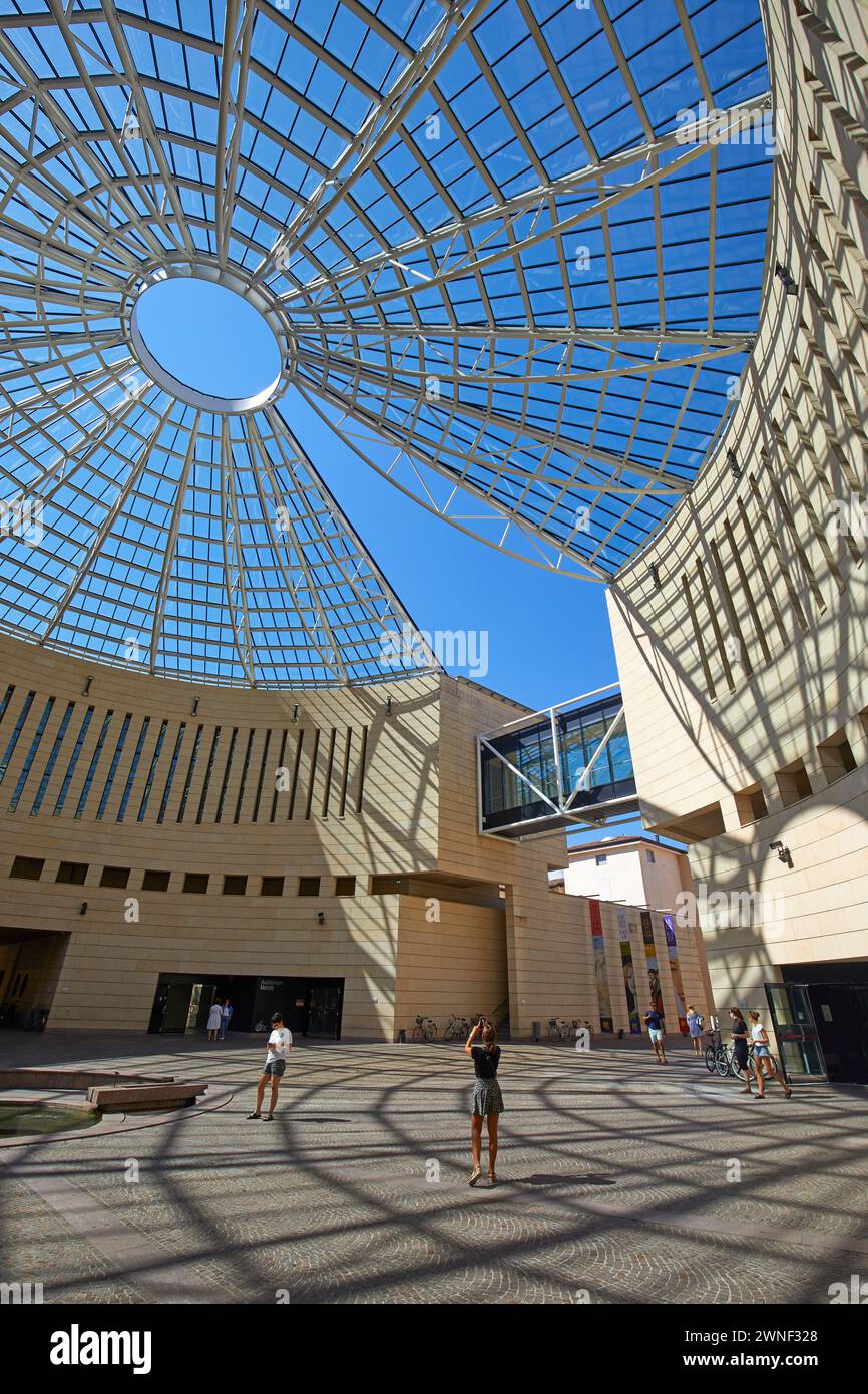 The modern architecture of the MART Museum, Trento, Italy Stock Photo ...