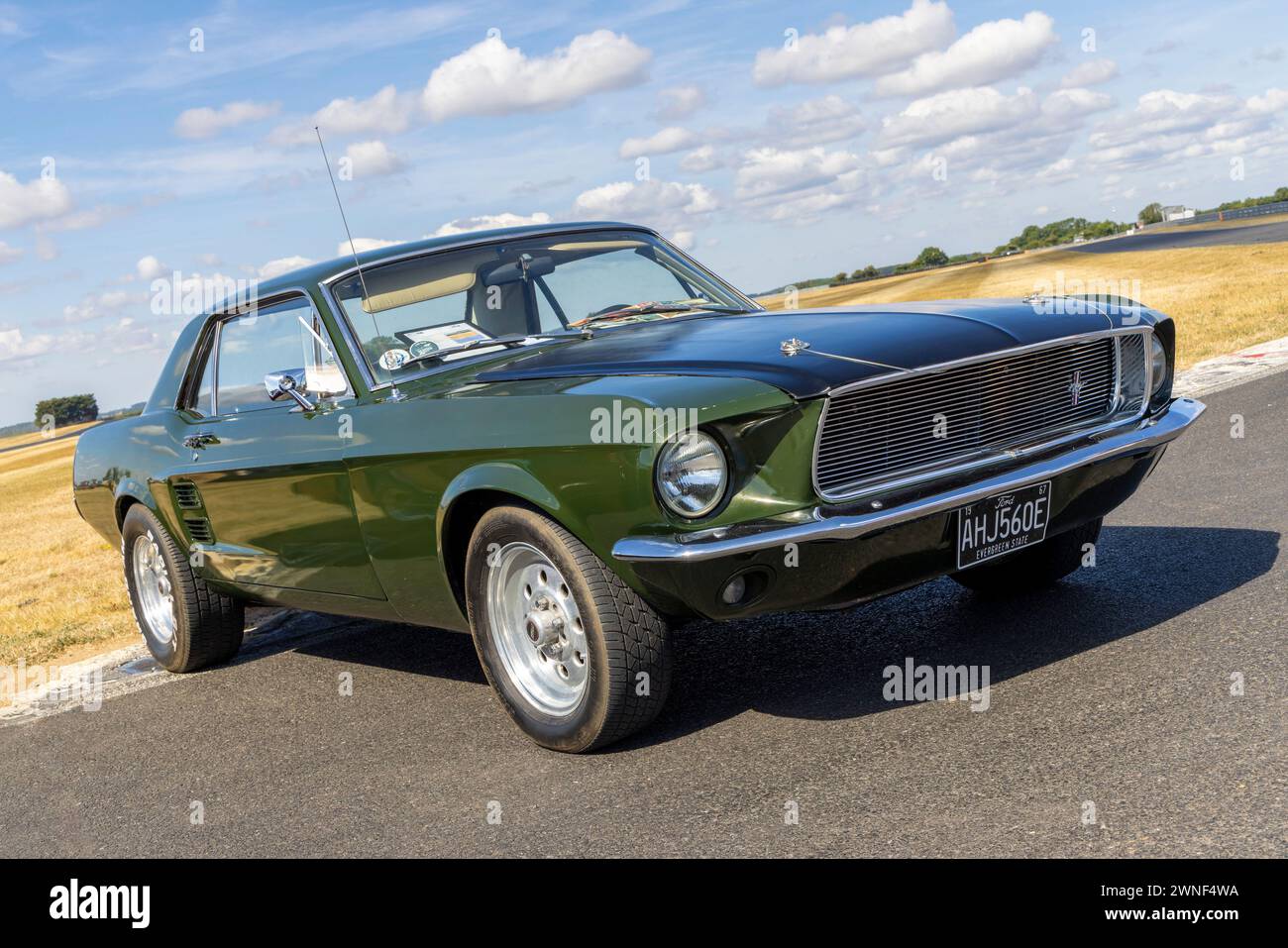 1967 Ford Mustang on static display at the 2022 Snetterton Historic 200 ...