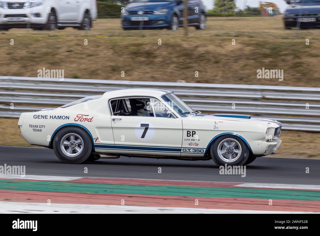 Mike Thorne in his 1965 Shelby Ford Mustang 350GT during the HRDC ...