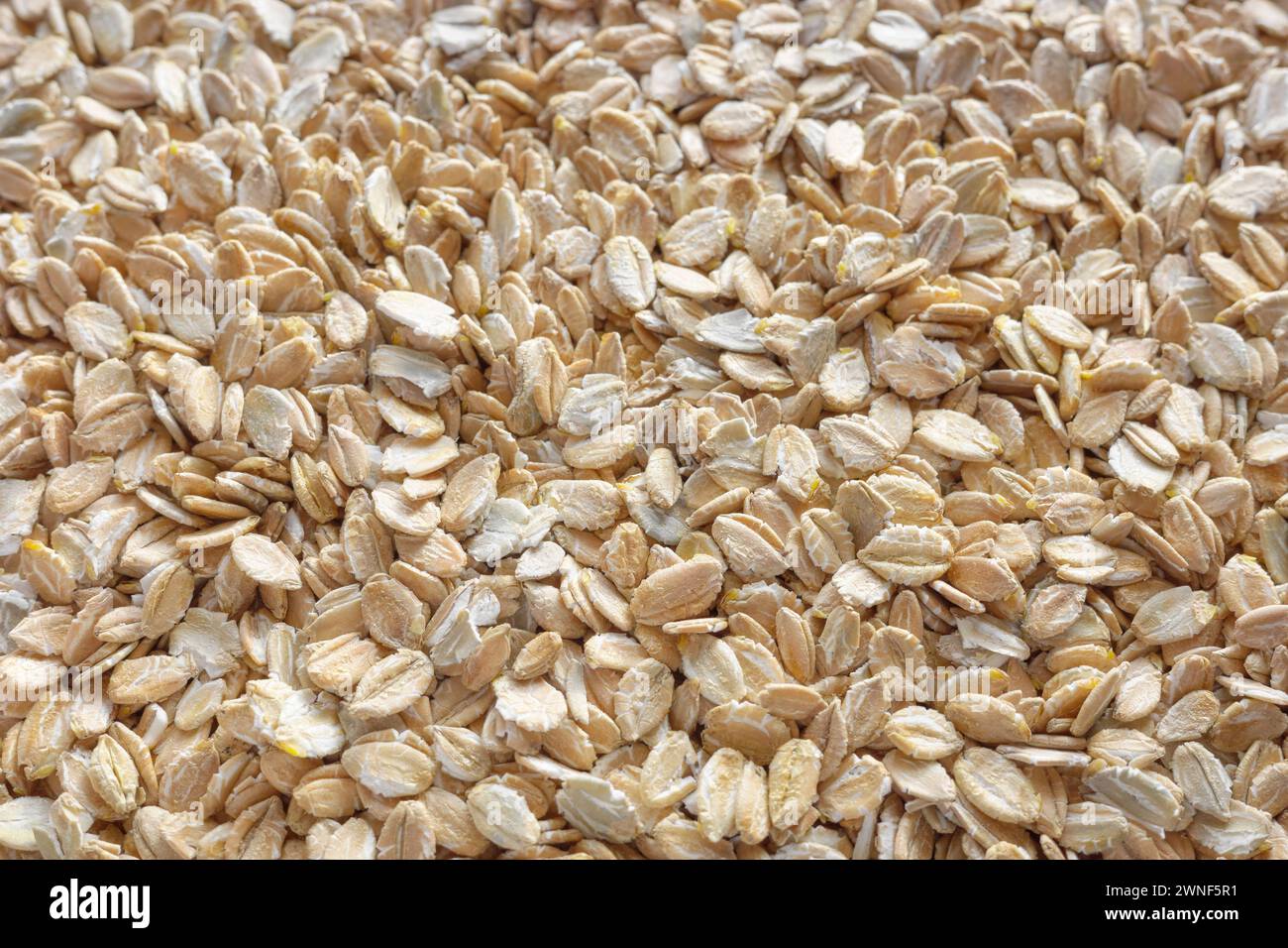 Close up photo of rye flakes, selective focus, food background Stock ...