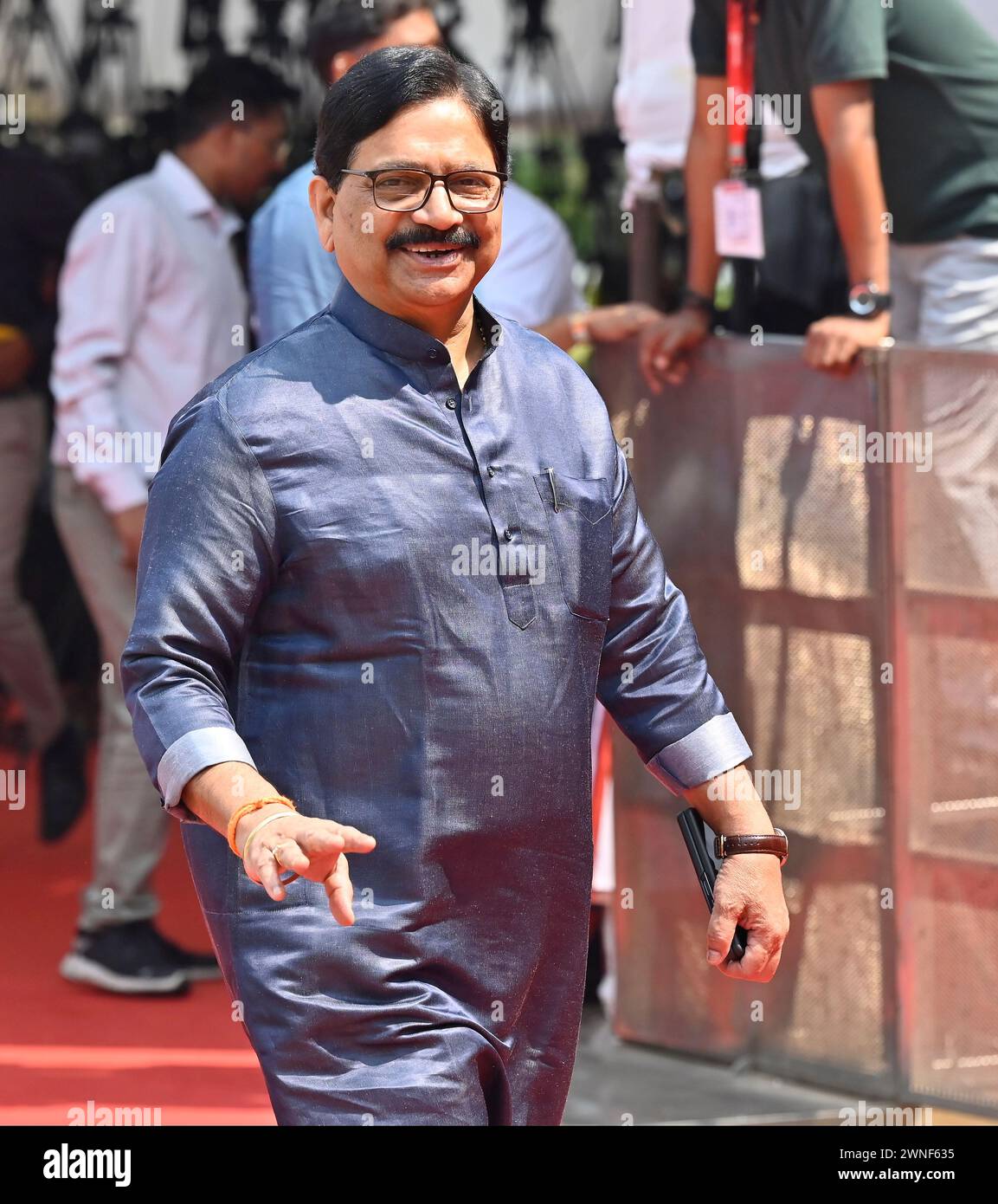 Mumbai, India. 01st Mar, 2024. MUMBAI, INDIA - MARCH 1: SS MLA Ravindra ...