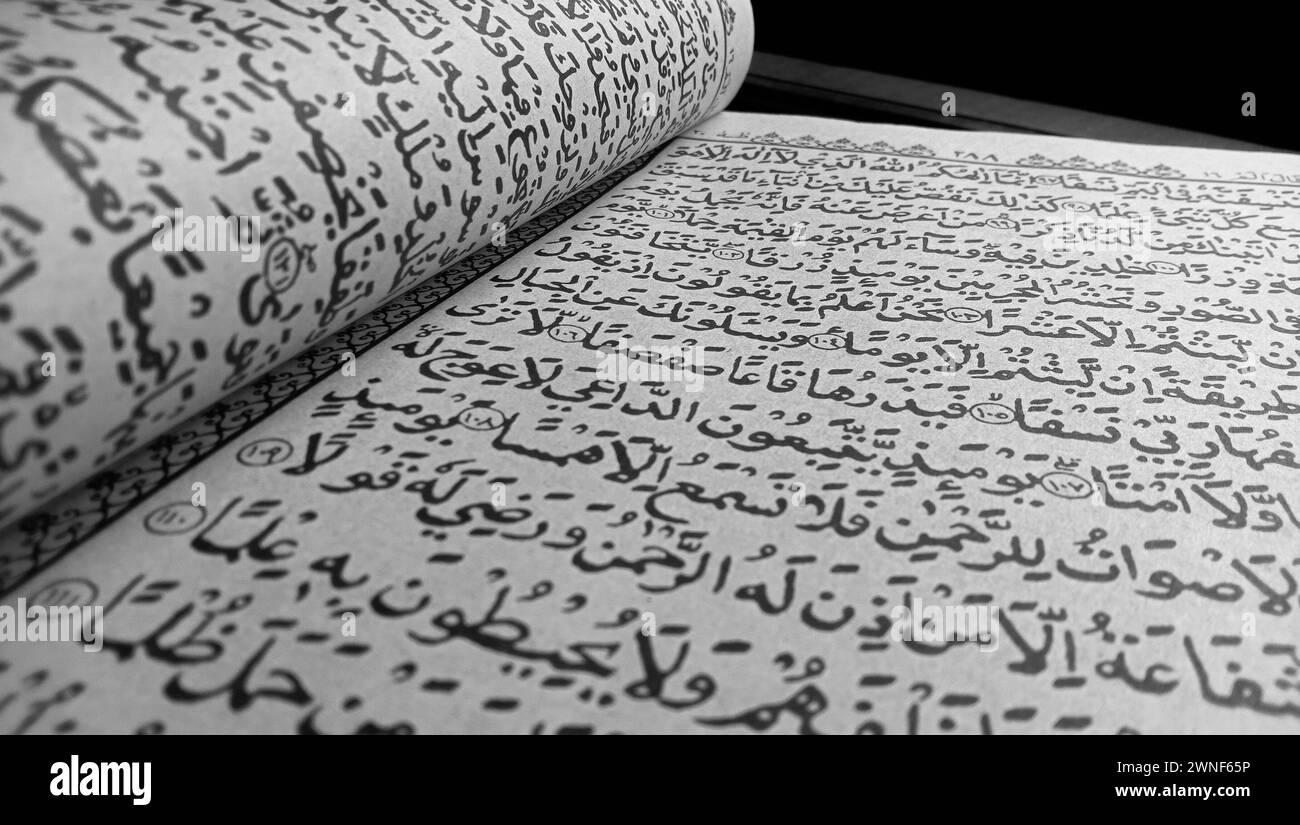 Al-Quran photos, Islamic holy verses, religious photos Stock Photo - Alamy