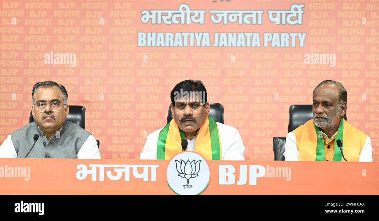 New Delhi, India. 01st Mar, 2024. NEW DELHI, INDIA - MARCH 1: BRS ...