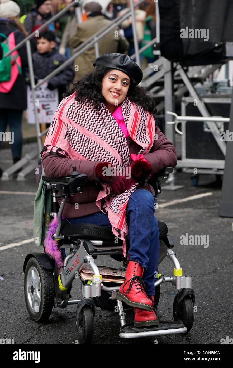 Maryam Madani from Disability power Ireland during the Stand Together ...