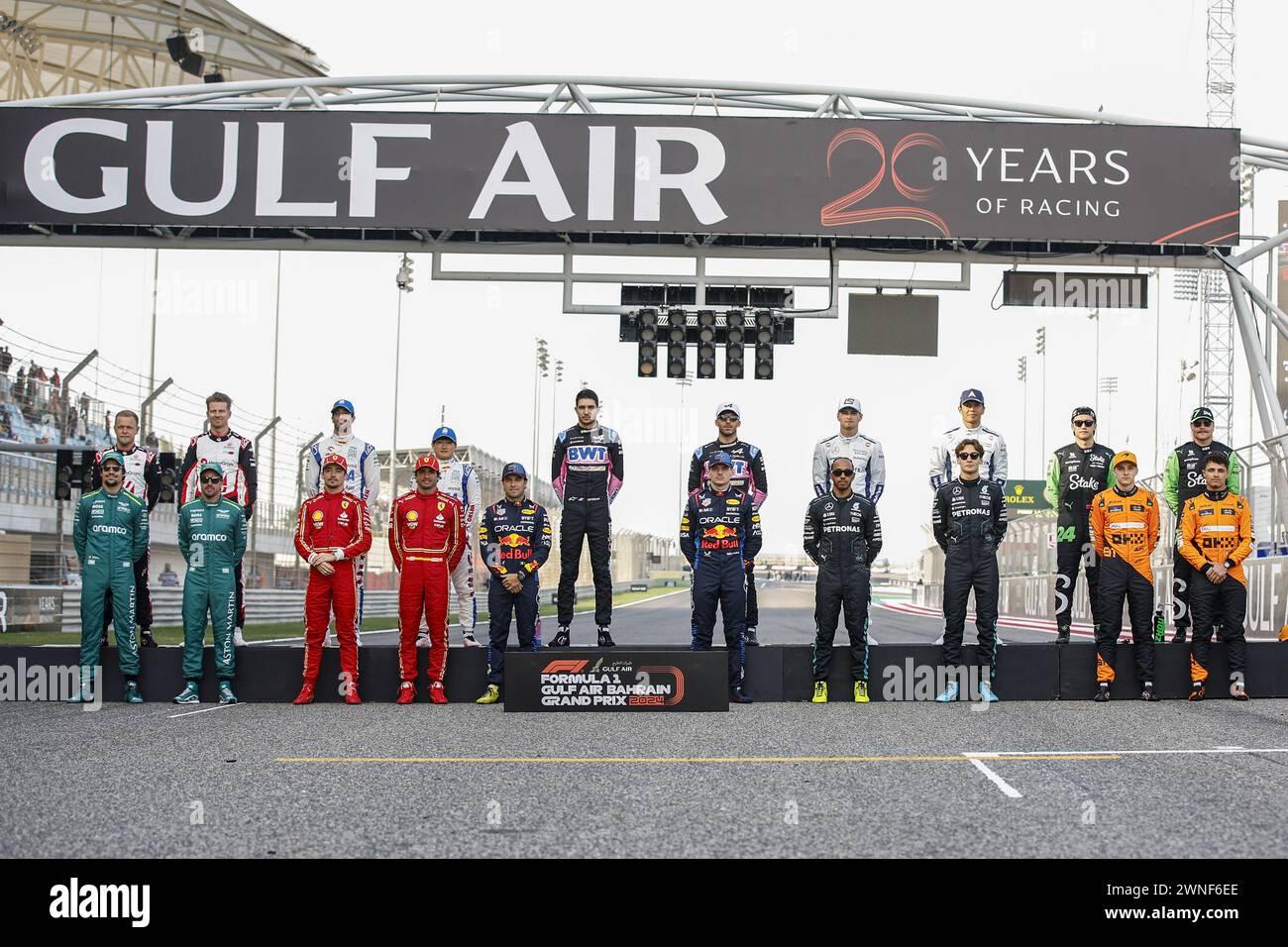 2024 Formula One season group picture MAGNUSSEN Kevin (den), Haas F1 ...