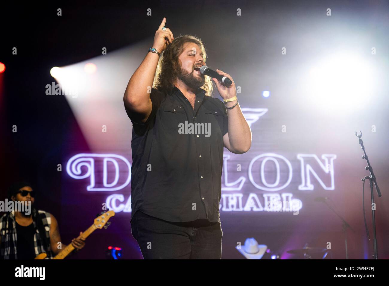 Dillon Carmichael performs during Country Radio Seminar on Friday ...