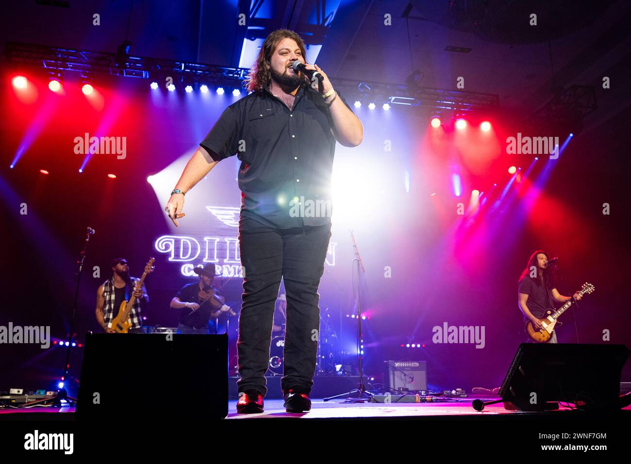 Dillon Carmichael performs during Country Radio Seminar on Friday ...