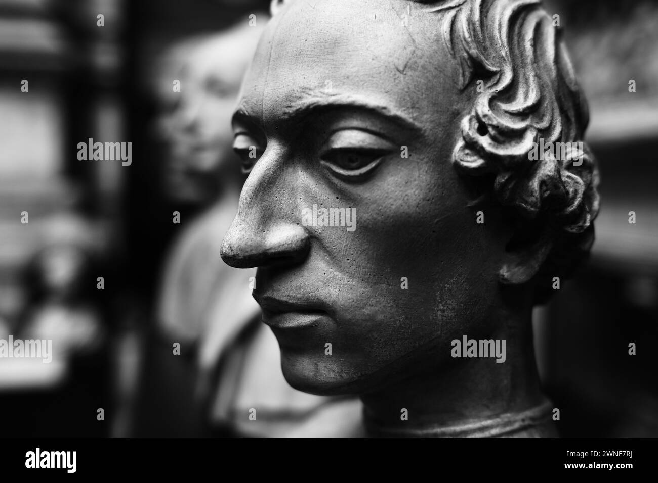 Cast face Black and White Stock Photos & Images - Alamy