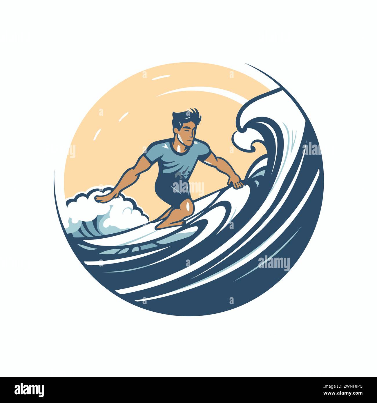 Inside wave Stock Vector Images - Alamy