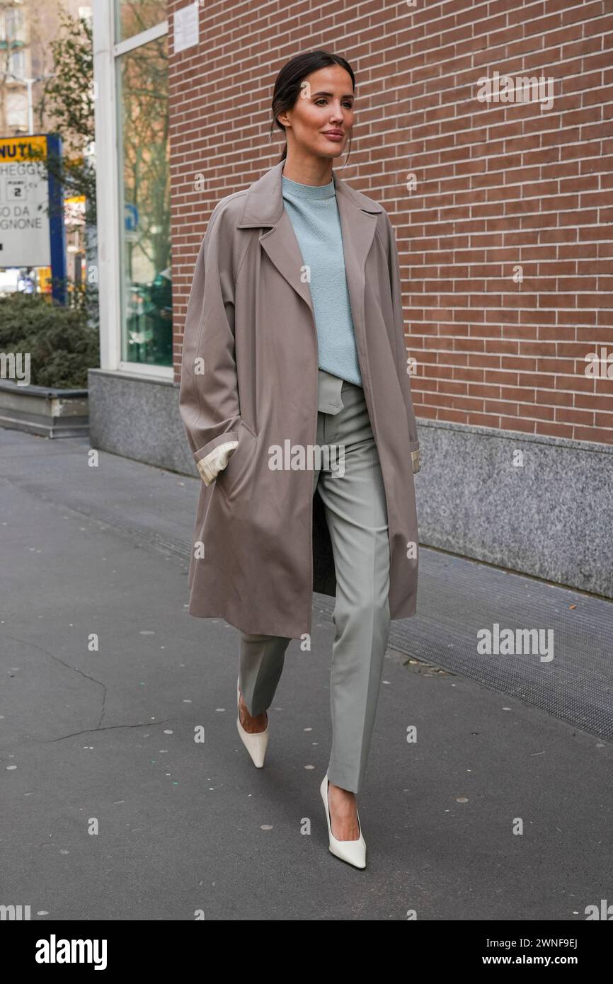 Street Style: Alex Riviere is seen outside the Fendi fashion show ...