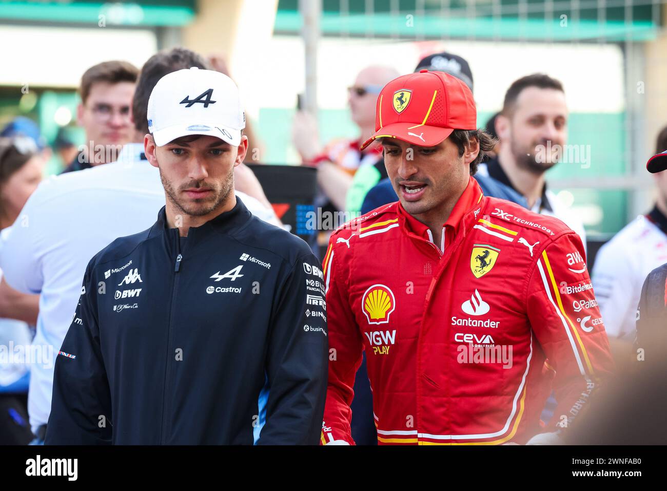 GASLY Pierre (fra), Alpine F1 Team A524, SAINZ Carlos (spa), Scuderia ...