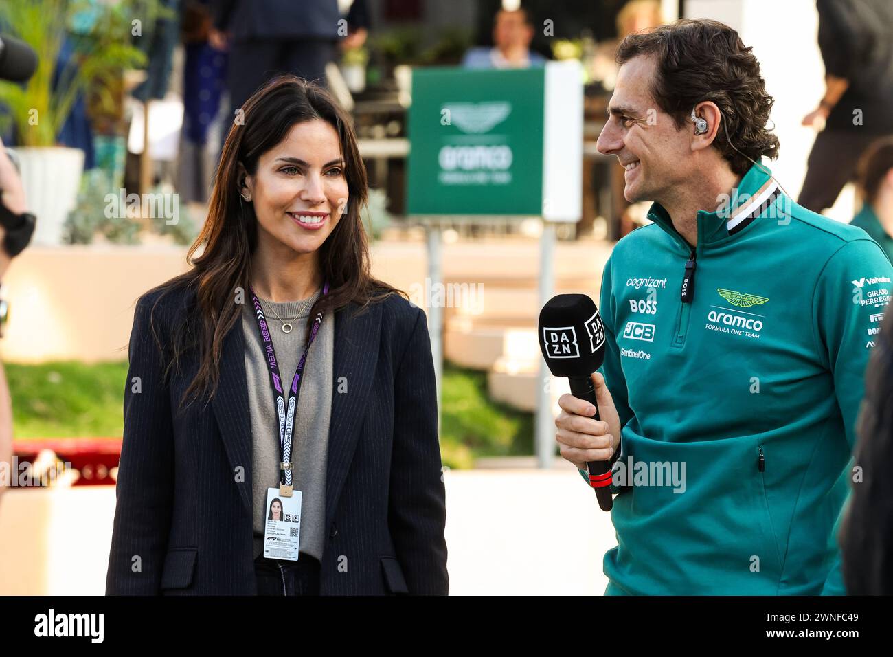 Melissa Jimenez Dionisio, TV presenter, with DE LA ROSA Pedro (spa ...