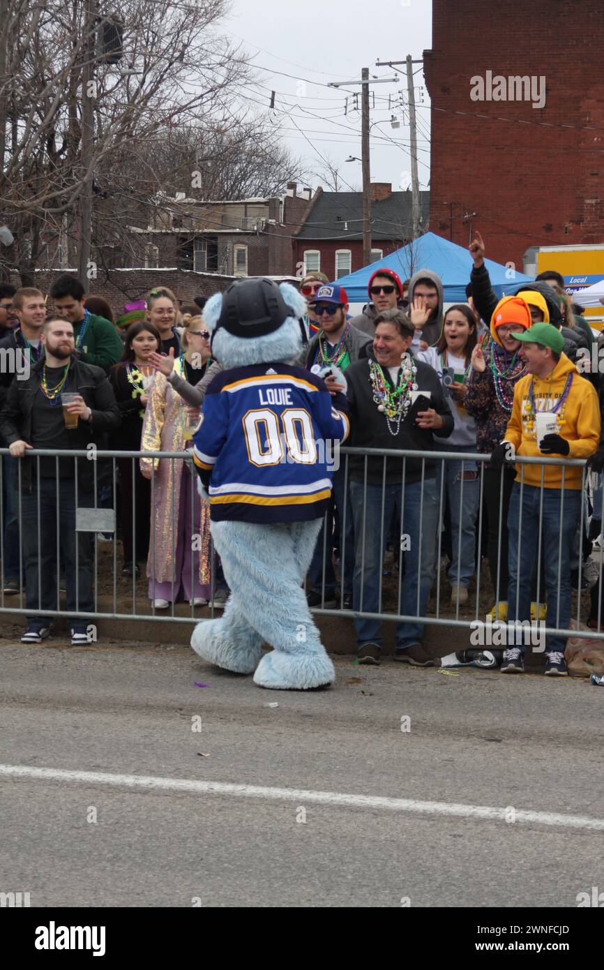 Bud Light Parade 2024 during the St. Louis, Missouri Mardi Gras ...
