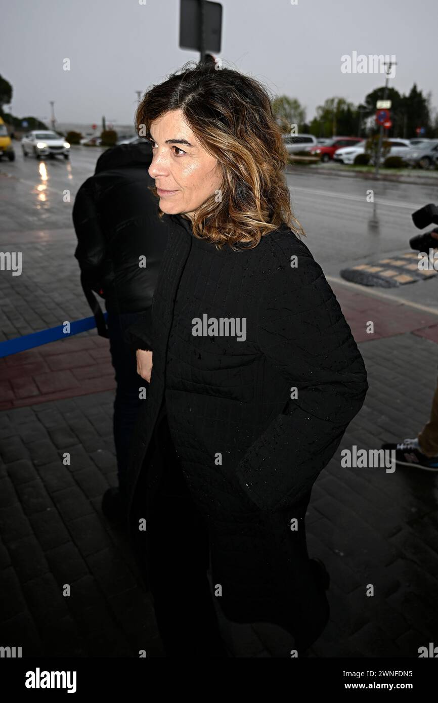 Xandra Falcó arriving at the funeral chapel of Fernando Gómez-Acebo, at ...