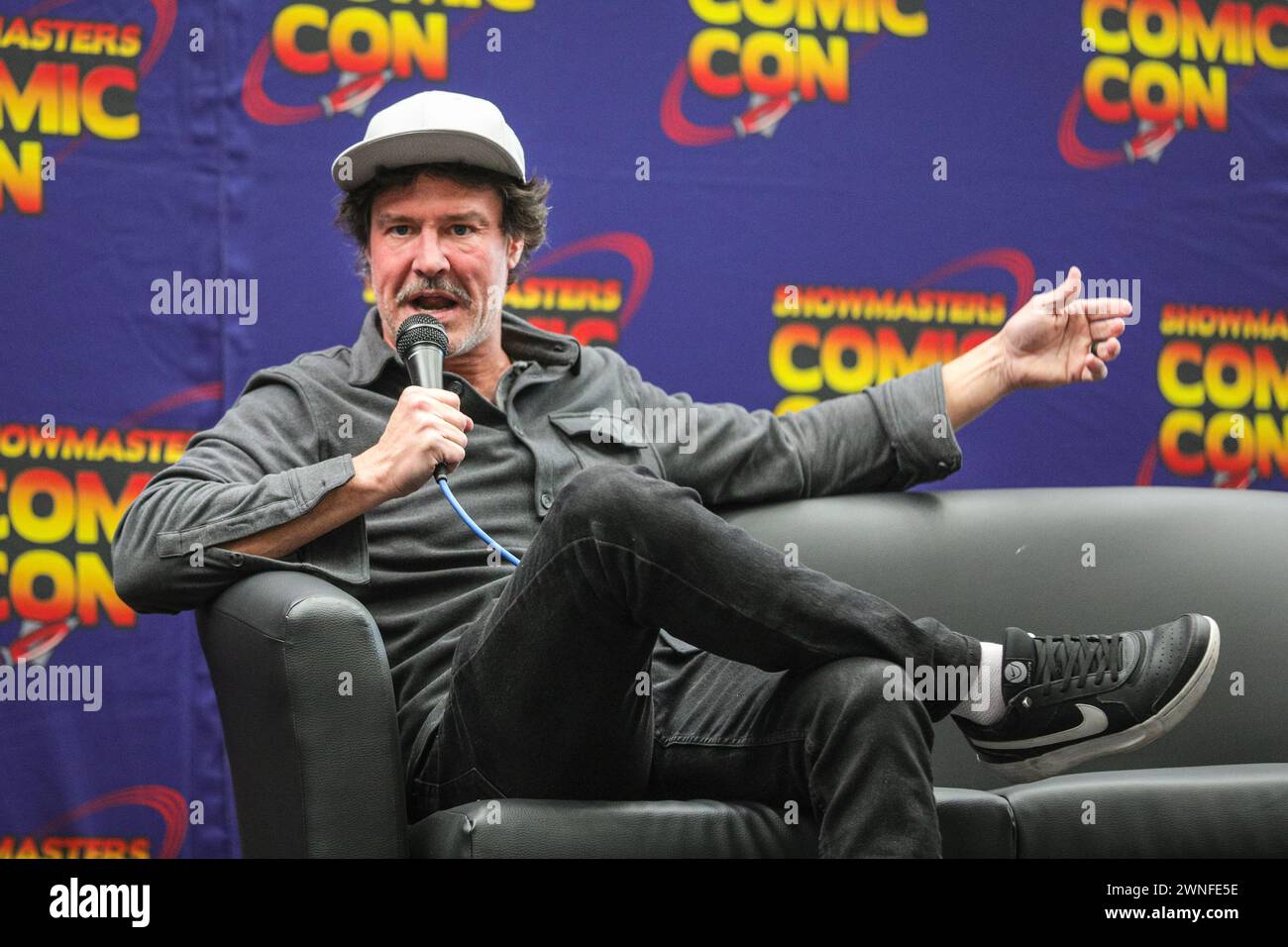 Live interview exhibition stage hi-res stock photography and images - Alamy