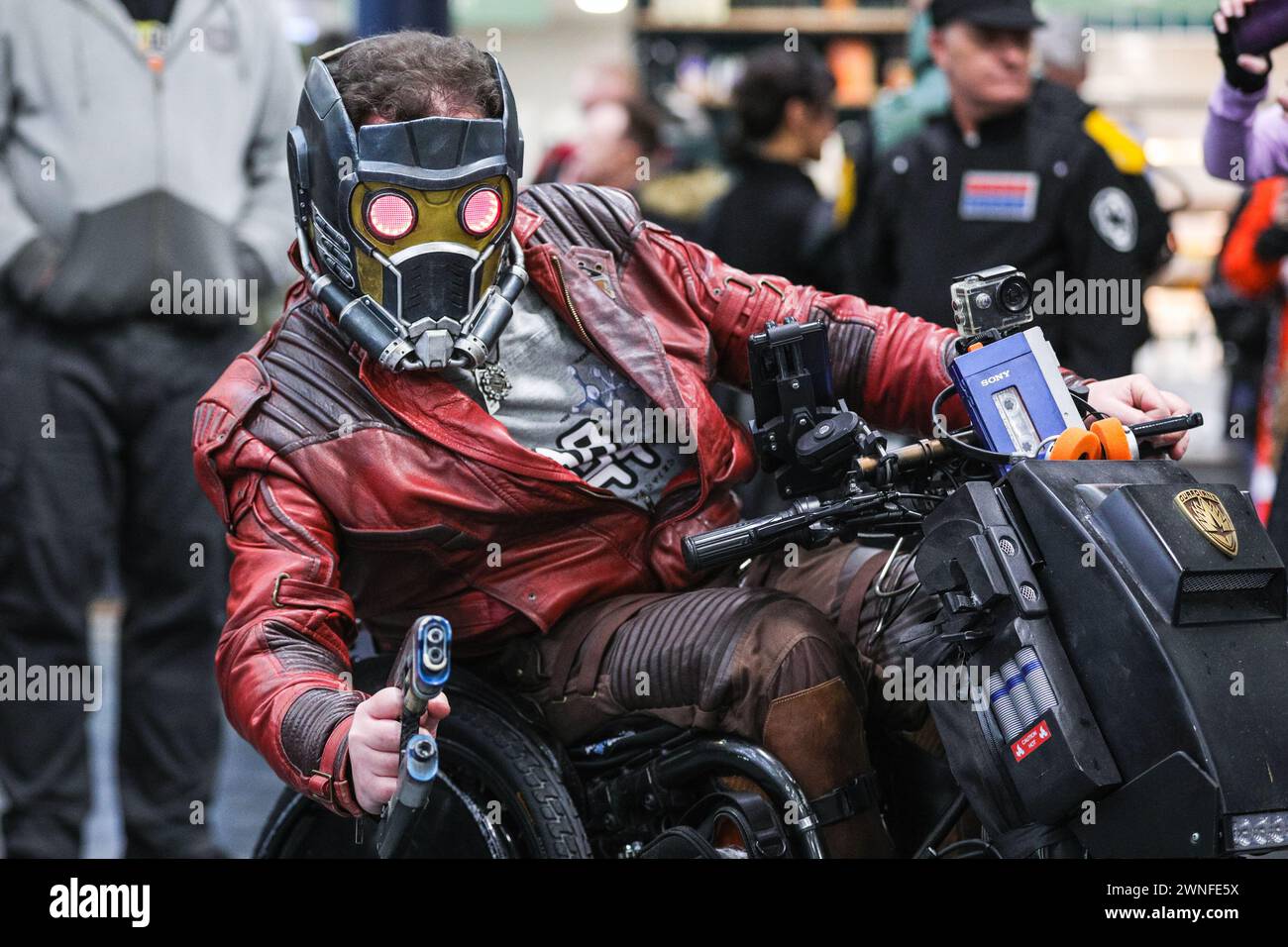 London, UK. 02nd Mar, 2024. Visitors in their costumes. Cosplayers ...