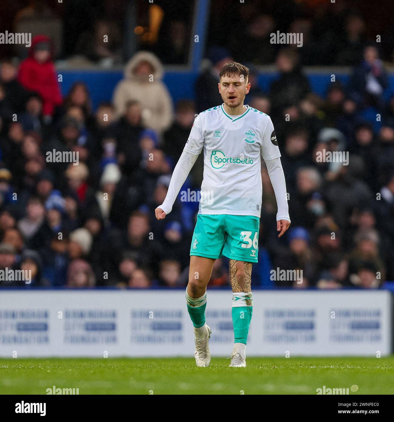 Birmingham, UK. 02nd Mar, 2024. Southampton's David Brooks during the ...