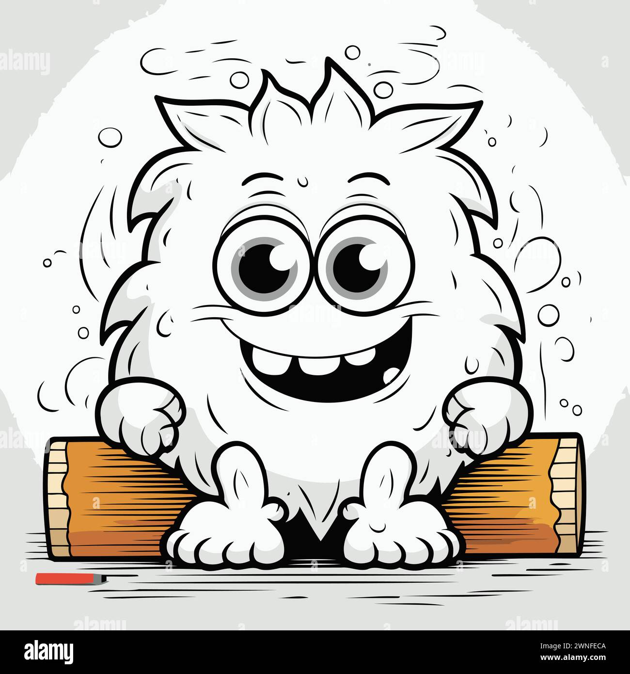 Dog log Stock Vector Images - Alamy