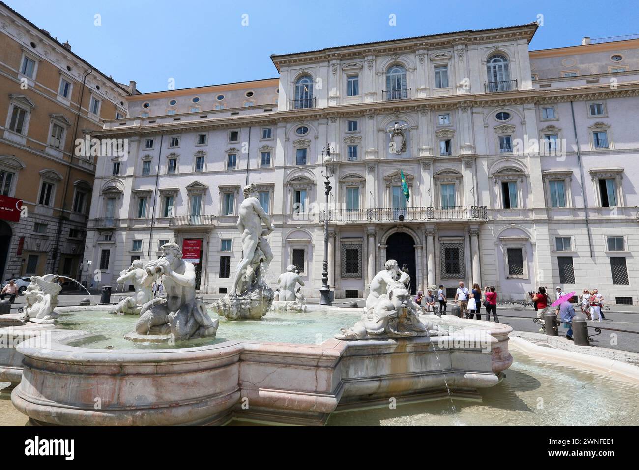 Rome, Italy - may 21, 2014 - facade of embassy of Brazil in Piazza ...