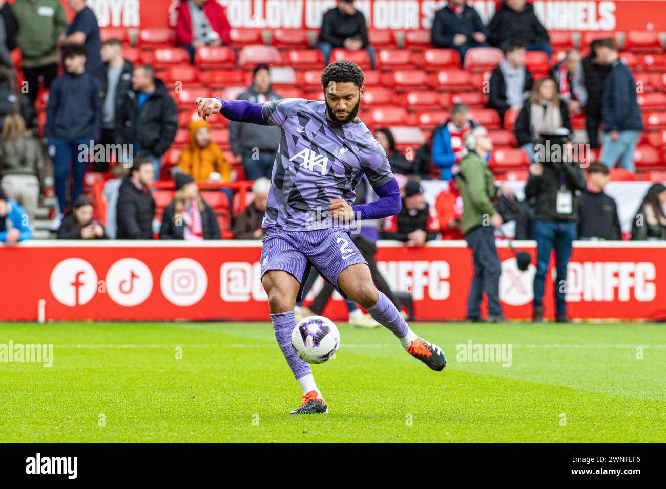 The City Ground, Nottingham, UK. 2nd Mar, 2024. Premier League Football ...