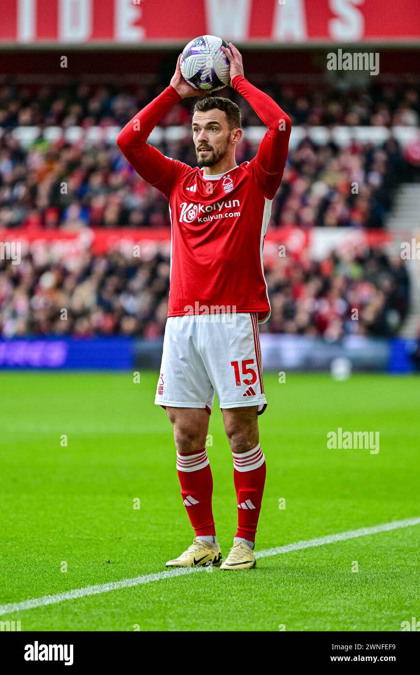 The City Ground, Nottingham, UK. 2nd Mar, 2024. Premier League Football ...